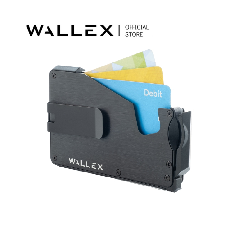 Wallex Y Slim Minimalist Card Holder RFID Blocking Wallet Aluminum ...