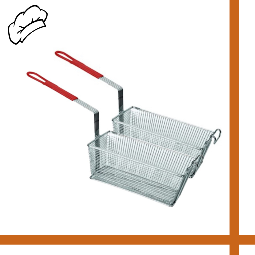 Fry Basket Full-Vat 2Pcs Segmented Stainless Steel 201 v2.0 | Shopee ...