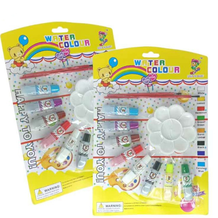Water colors set 6/8pcs colors school supplies | Shopee Philippines