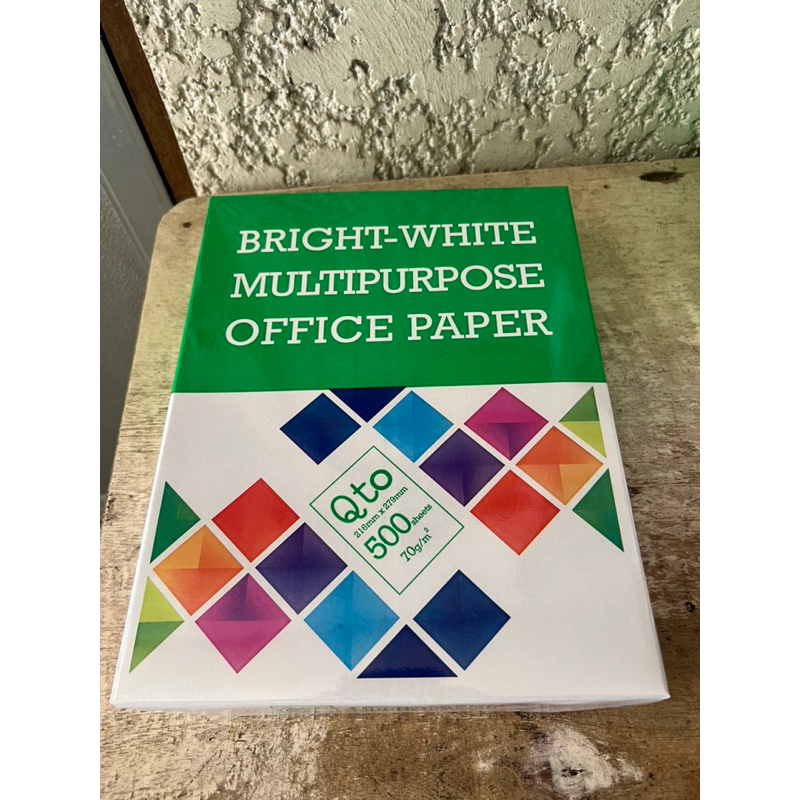 Bright White Bondpaper Short 70gsm 500sheets | Shopee Philippines
