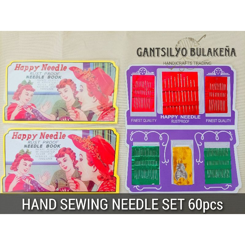 Hand Sewing Needle Happy Needle Rust Proof Needle Book Karayom Set ...