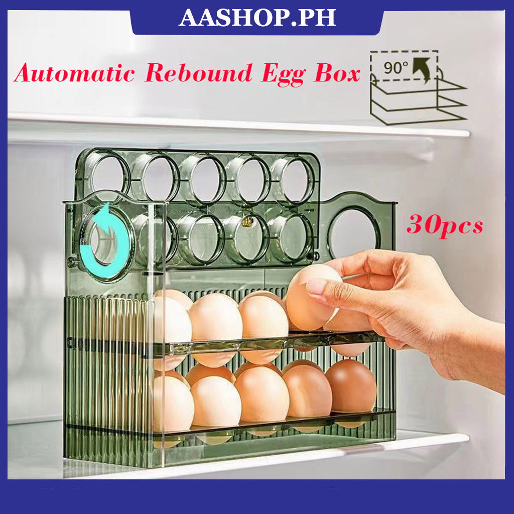 30 Grid Egg Tray 3 Layer Egg Storage Box Organizer Rack Container ...