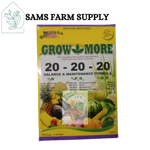 Grow More 20-20-20 1 kilogram by Sagrex | Shopee Philippines