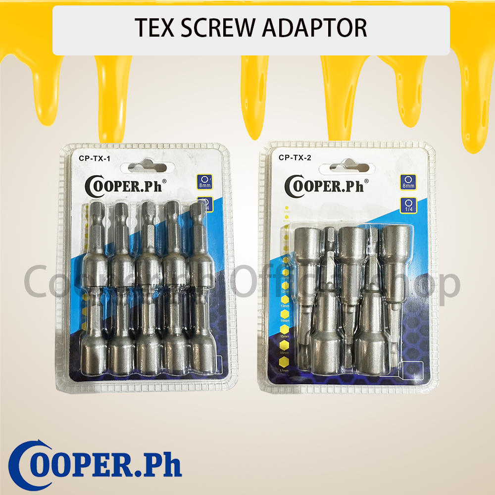 Cooper.ph Tex Screw adaptor Stainless magnetic Rust-Proof and Long ...