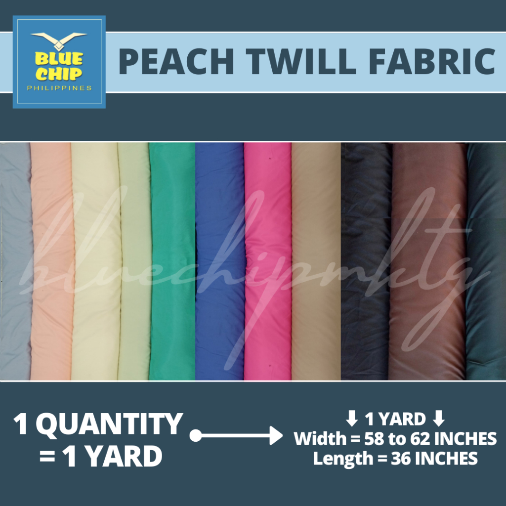 Peach Twill Fabric High Quality Cloth Tela Textile (1 Quantity = 1 Yard ...
