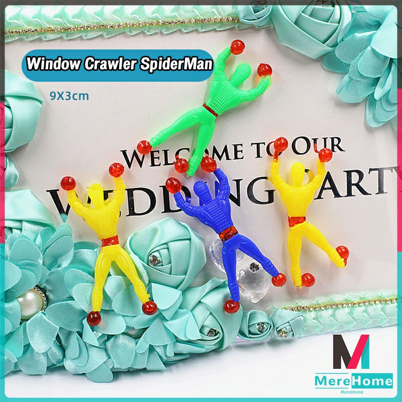 Window Crawler SpiderMan Multicolored Sticky Wall Climbers Rolling ...