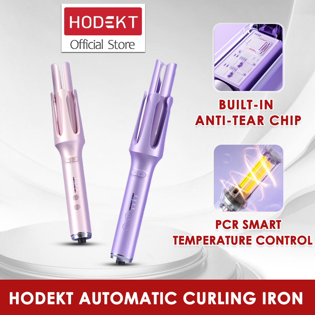 HODEKT Automatic Curler Iron Ceramic Curling Curler Stick Fast Heating ...