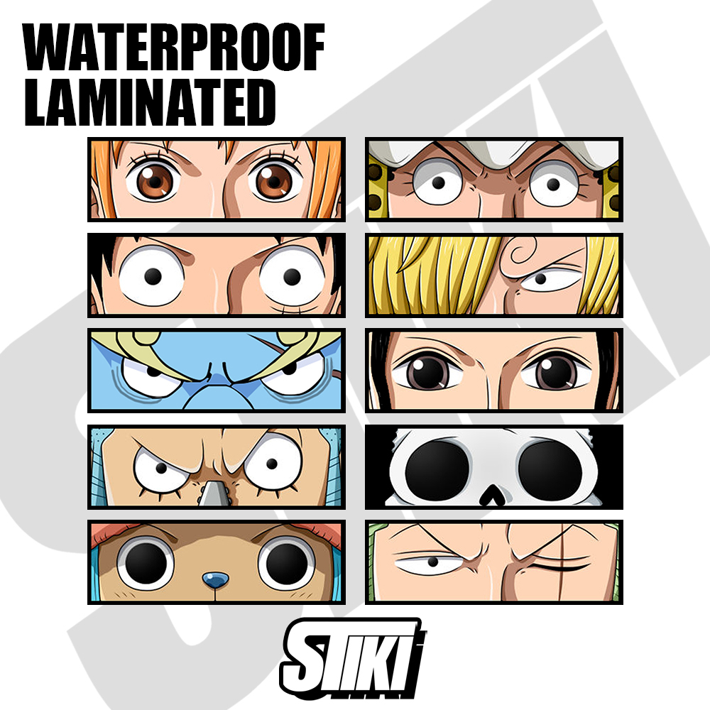 One Piece Strawhat Pirates Eye Vinyl Sticker WATERPROOF | Shopee ...