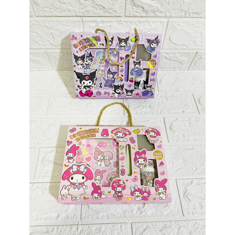 DIY Guka Laser Handbook Gift Box Ornament Sets Transparent Kawaii ...