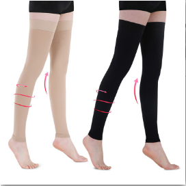 TTG|Unisex Knee-High Medical Compression Stockings Varicose Veins Open ...