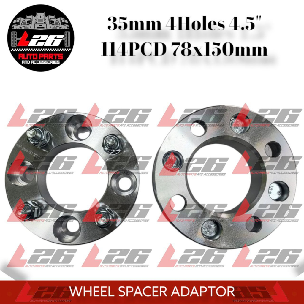 Universal Wheel Adapter / Wheel Spacer 35mm 4 Holes 4.5" 114PCD ...