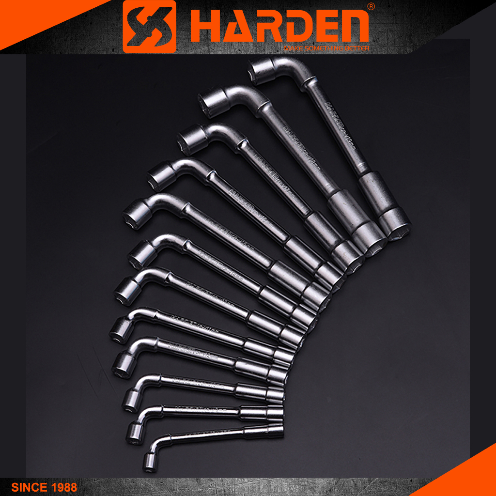 Harden 8-19mm L-Wrench Angle Hex Socket Pipe Wrench Double-Head Elbow ...