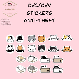 Cat Edition - Cute CVV/ CVC Stickers (Anti-Theft Stickers for ATM and ...