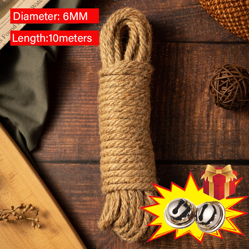 1mm to 10mm Natural Vintage Jute Rope DIY Jute Hemp Sisal Rope Cat Tree ...