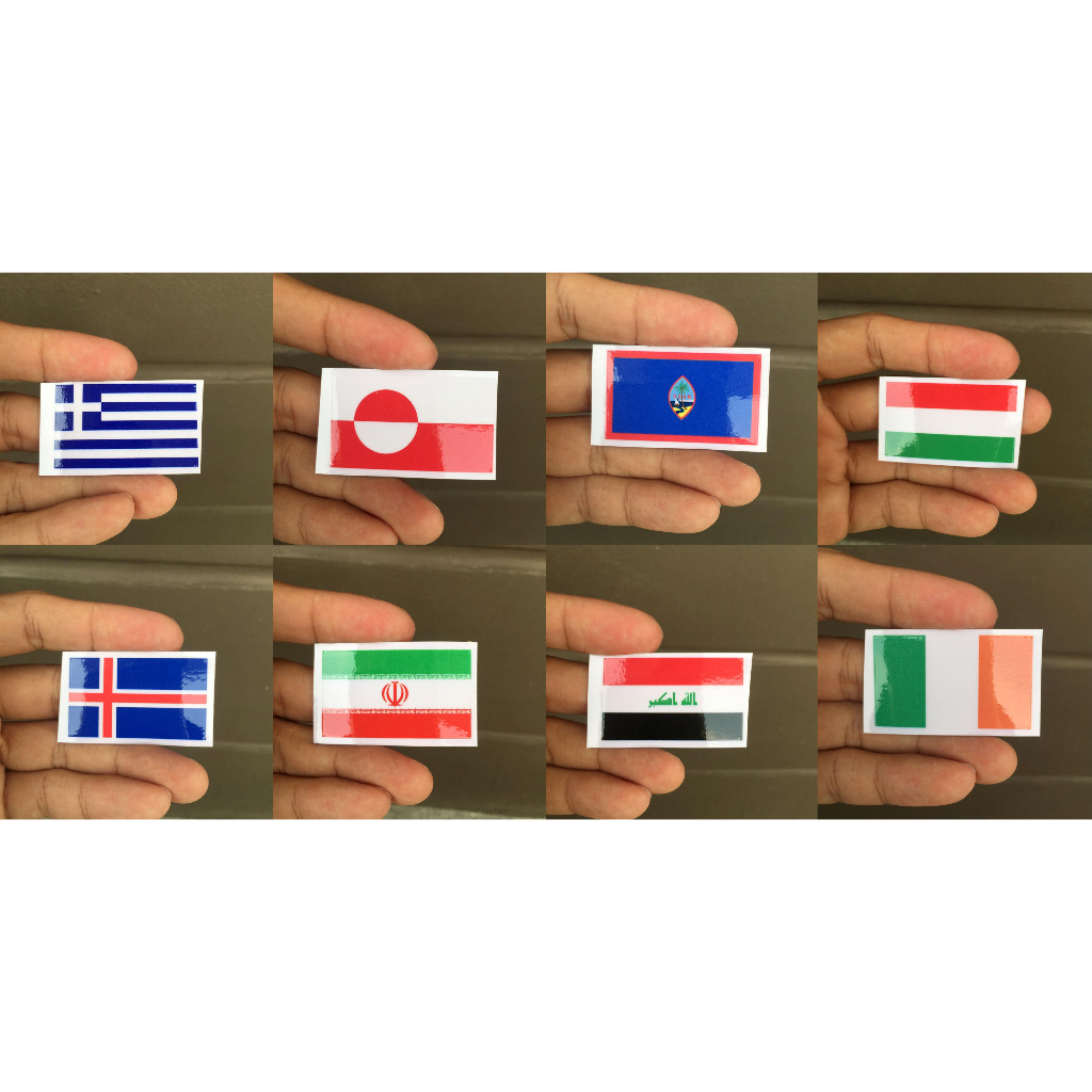 Greece greenland guam hungary iceland iran iraq ireland flag sticker ...
