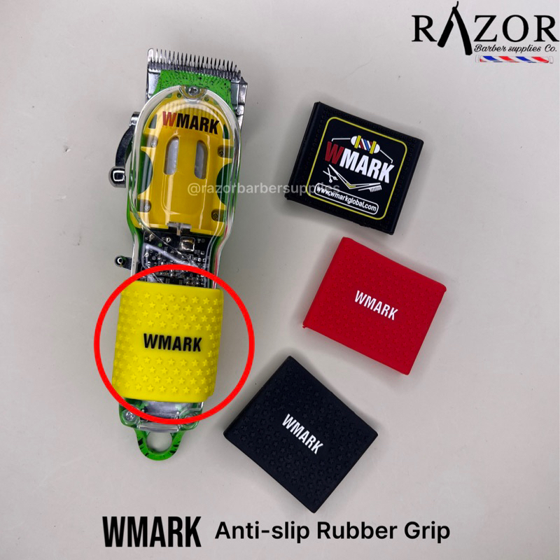 Wmark Anti-Slip Rubber Rubber Grip for Hair Clippers Razor Barber ...