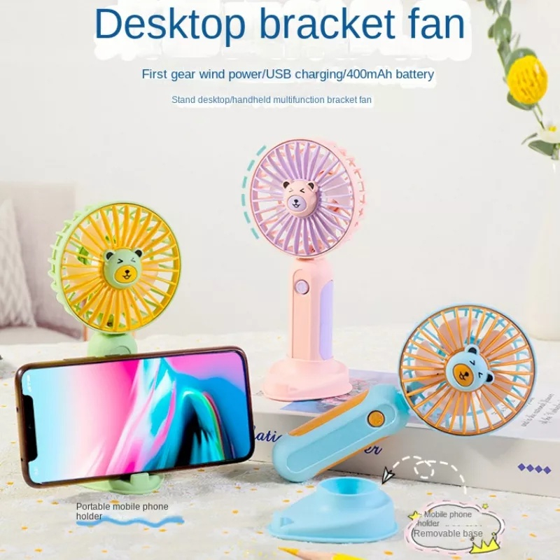 USB Rechargeable Mini Electric Handheld Fan unique cartoon design ...
