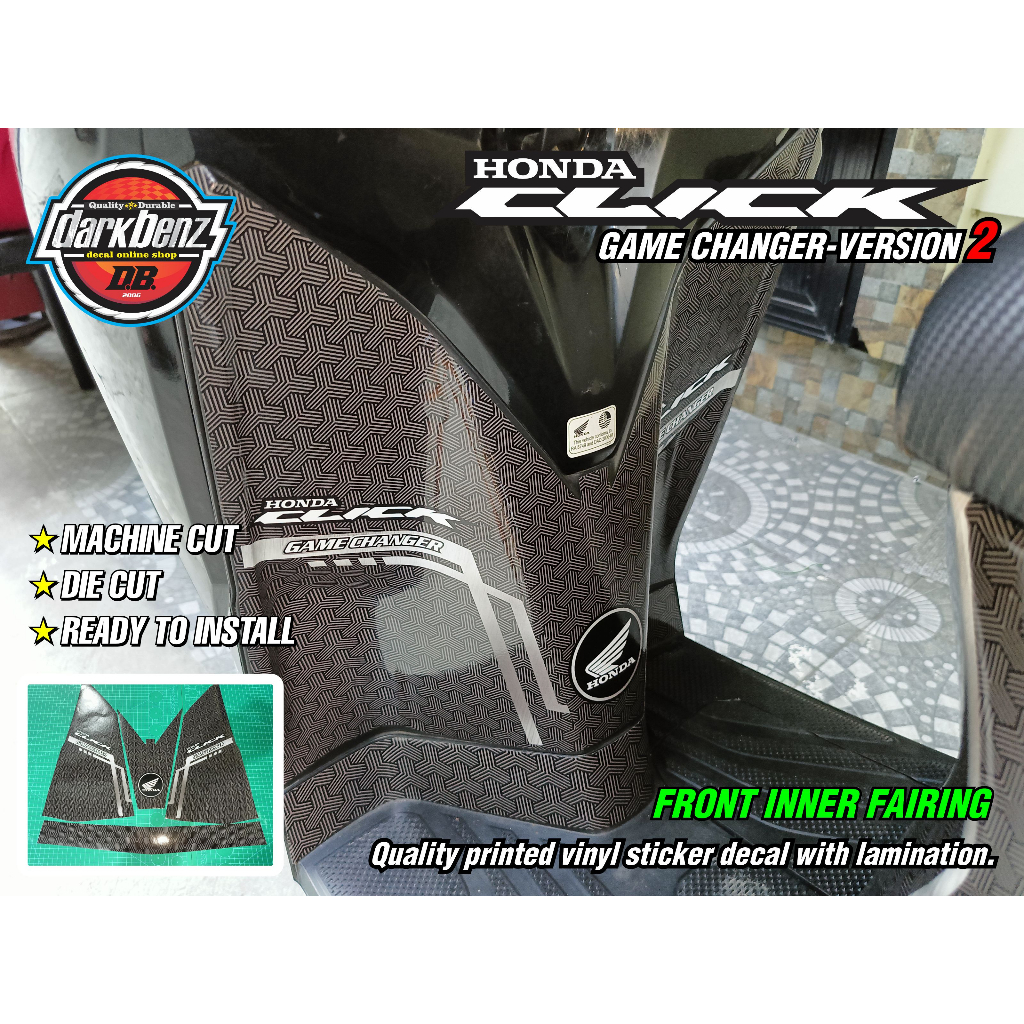 Honda Click Version 2 New Geo concept quality printed sticker decal ...