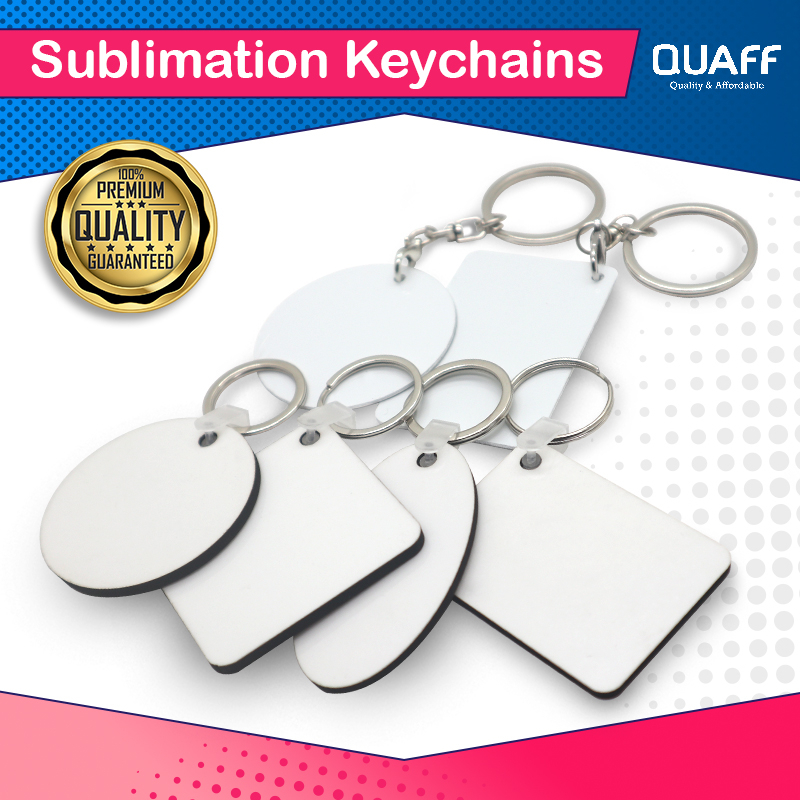 (5 pcs) MDF Keychain Sublimation Printable Wood & Metal | Shopee ...