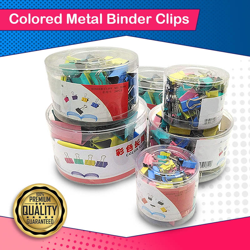 Metal Binder Clip File Paper Clip (Assorted Color) | Shopee Philippines