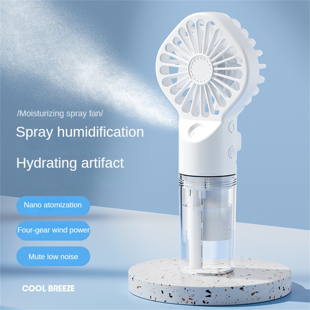 F3 Mini Handheld Spray Fan Small Fan Usb Rechargeable Portable Fan ...
