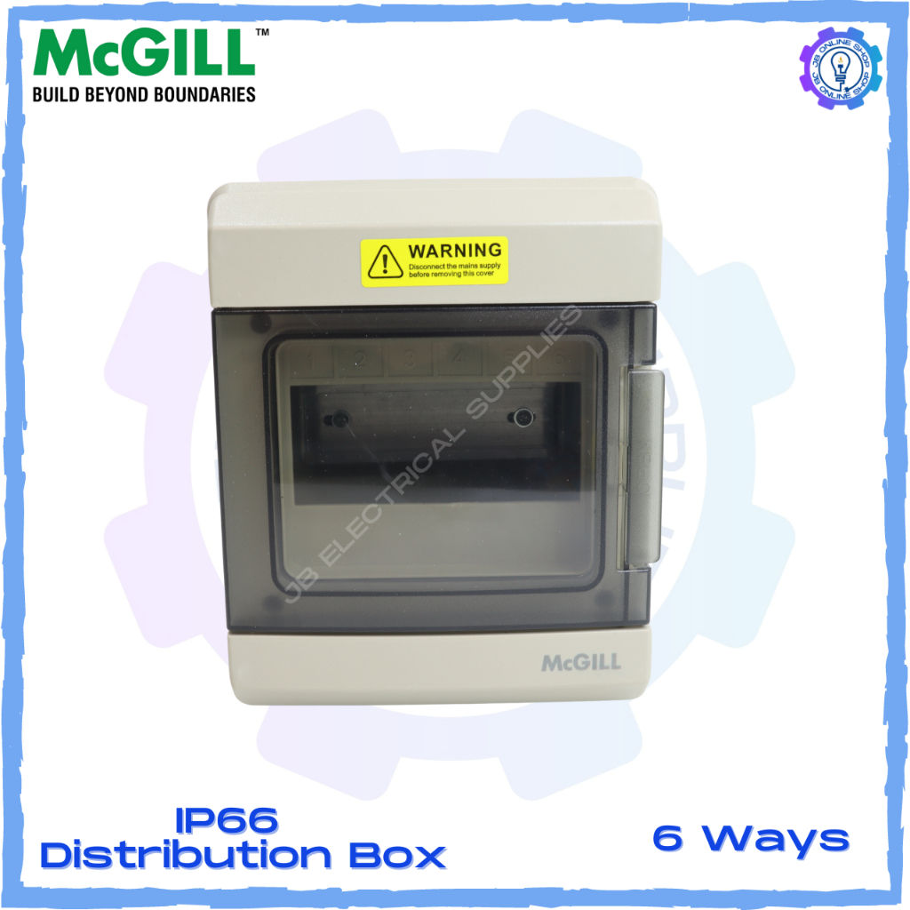 McGILL 6 Ways Waterproof Distribution Box Outdoor- IP66 | Shopee ...