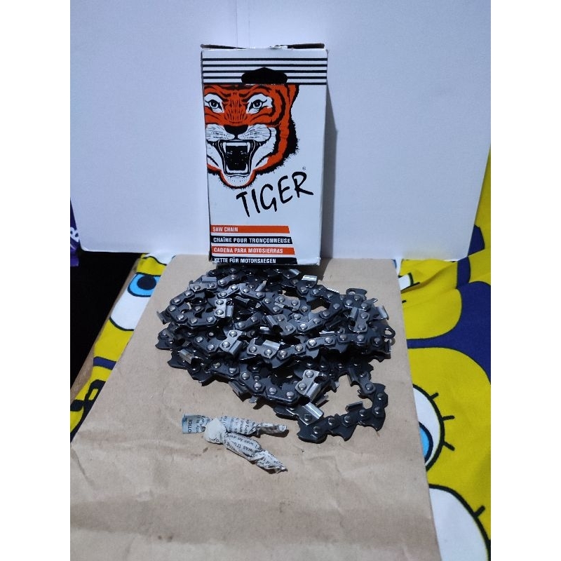Tiger Saw chain 36inches/070 w/extra lock (ripping/flat) | Shopee ...