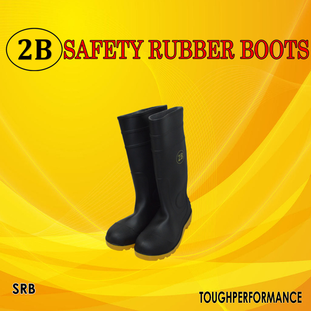 2B SAFETY RUBBER BOOTS (HARDWARE) | Shopee Philippines