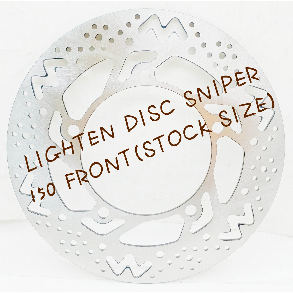 LIGHTEN DISC PLATE SNIPER 150 FRONT (STOCK SIZE) | Shopee Philippines