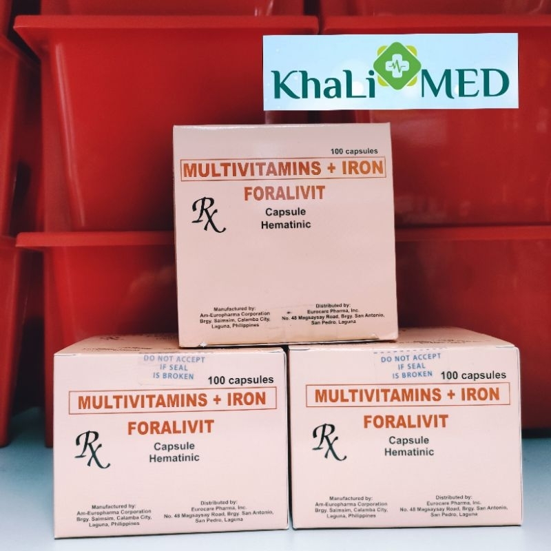 MULTIVITAMINS+IRON(FORALIVIT)CAPSUL(HEMATINIC) | Shopee Philippines