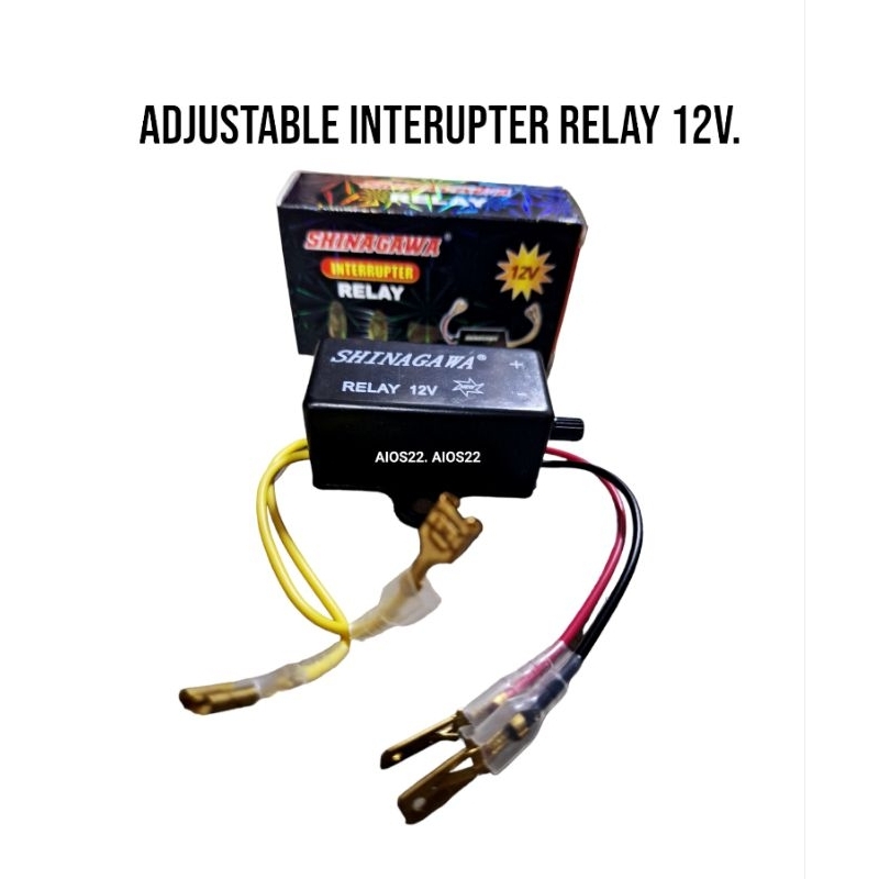 UNIVERSAL MOTORCYCLE INTERRUPTOR HORN RELAY ADJUSTABLE SHINAGAWA RELAY ...