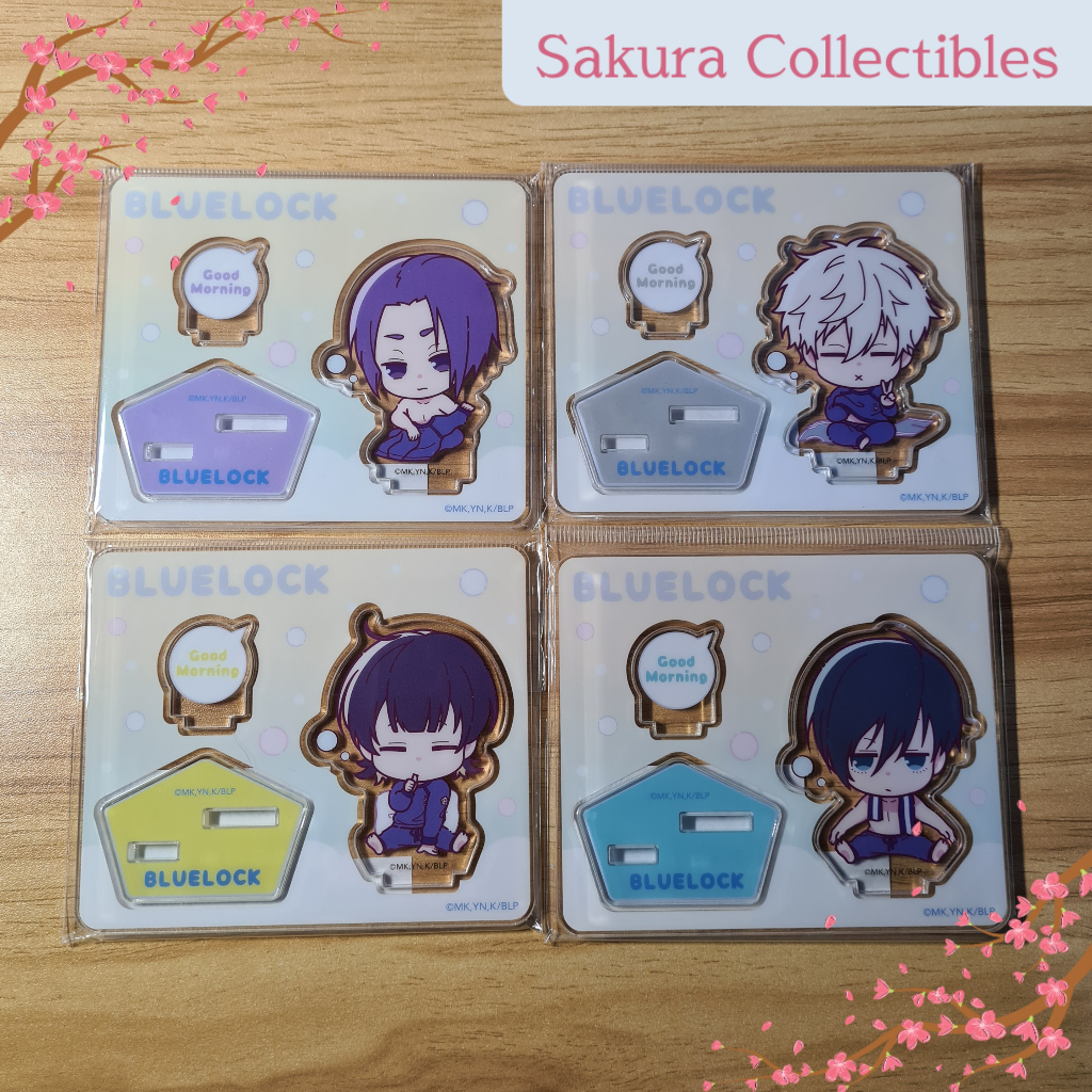 Blue Lock Pop Up Shop Chibi Acrylic Stand - Reo, Nagi, Rin, Bachira ...