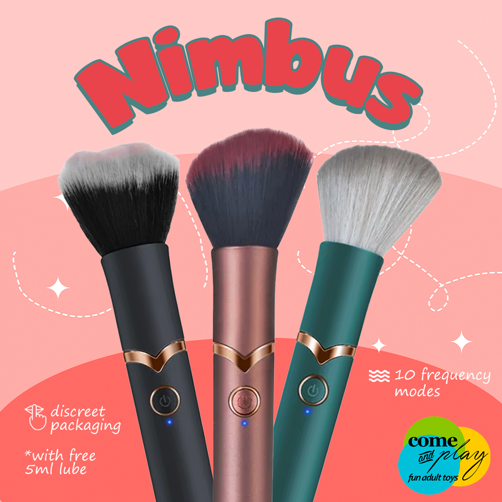 Nimbus Detachable Makeup Brush 10 Mode Vibration Clit Adult Toys for ...
