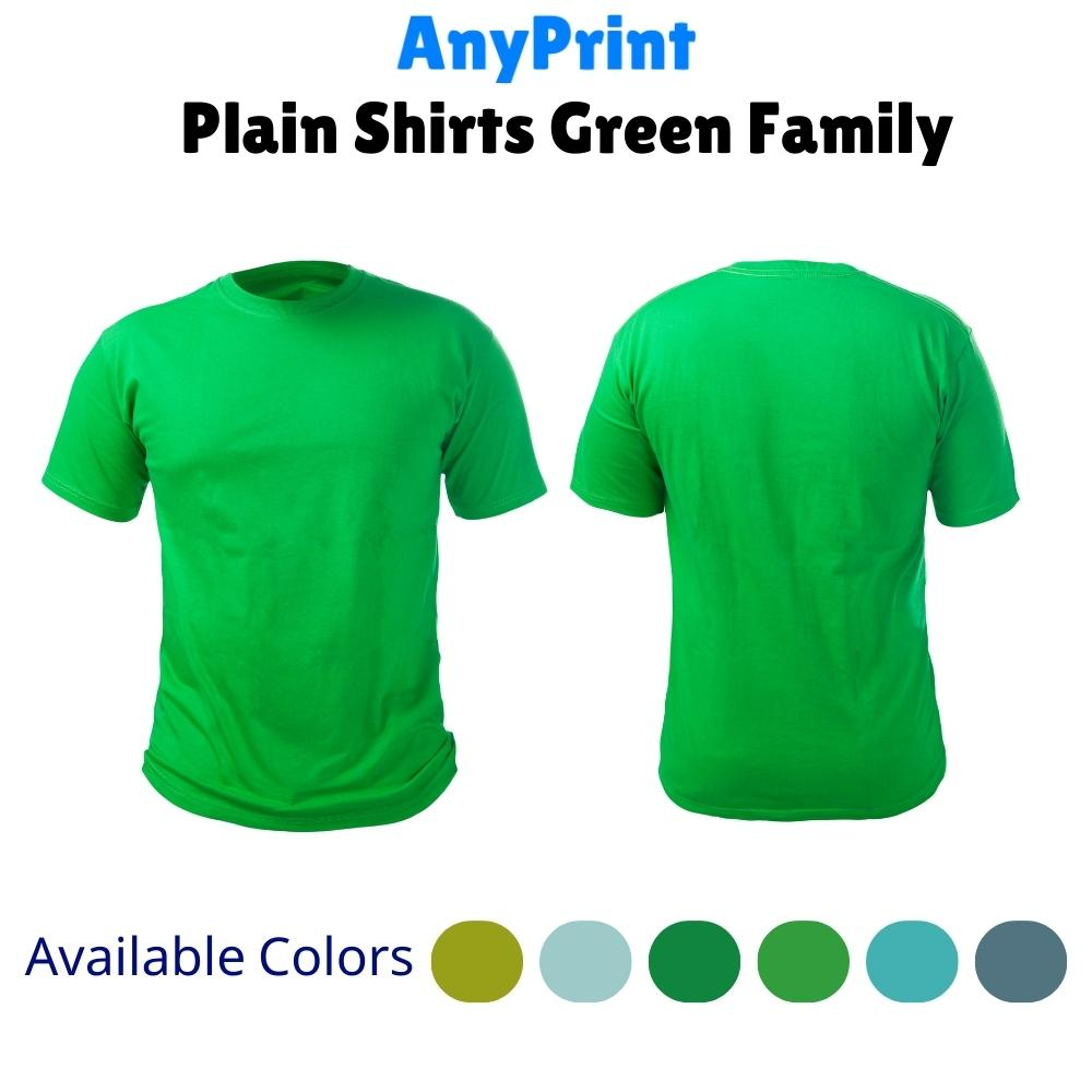 APA Plain t shirt Cotton Green color family Mint/Apple/Avocado/Teal ...