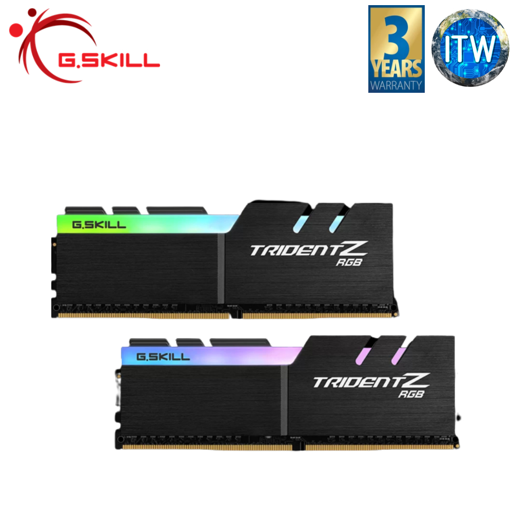 G.Skill TridentZ RGB 16GB(8GBx2) DDR4-3200 CL16-18-18-38 Desktop Memory ...