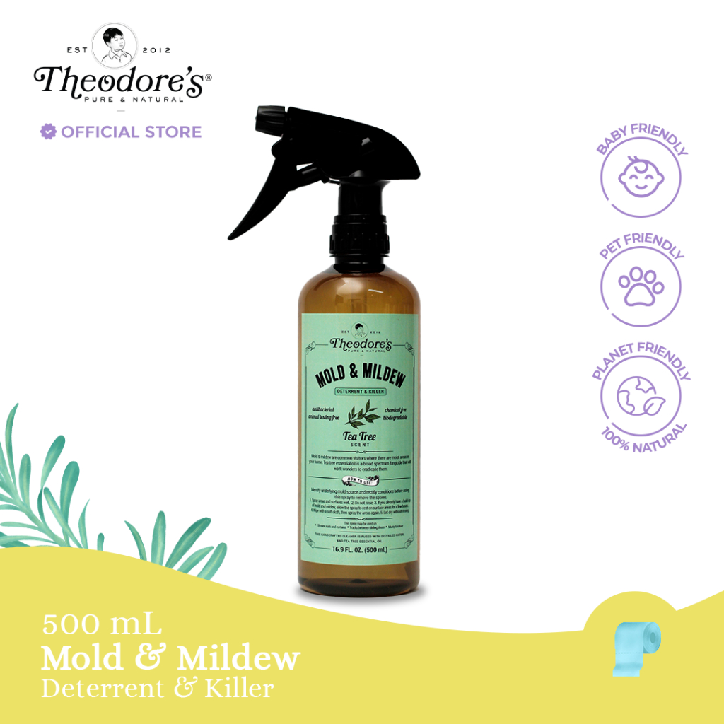 Theodore's Mold & Mildew Deterrent (Tea Tree) 500ml - All Natural ...