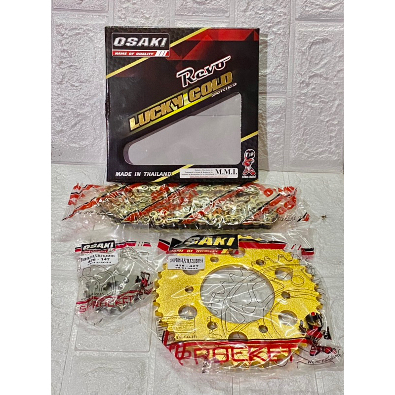 osaki sprocket set REVO YAMAHA SZ/FZ/Sniper150 | Shopee Philippines