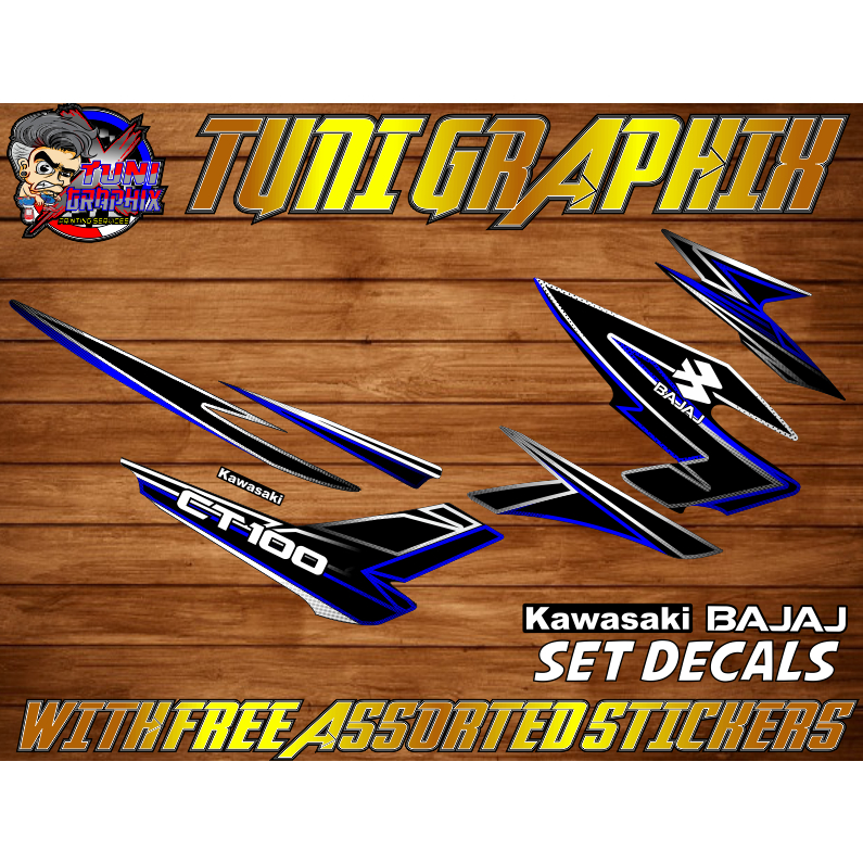 BAJAJ CT100 / CT125 LIMITED EDITION (BLUE) STOCK DECAL | Shopee Philippines