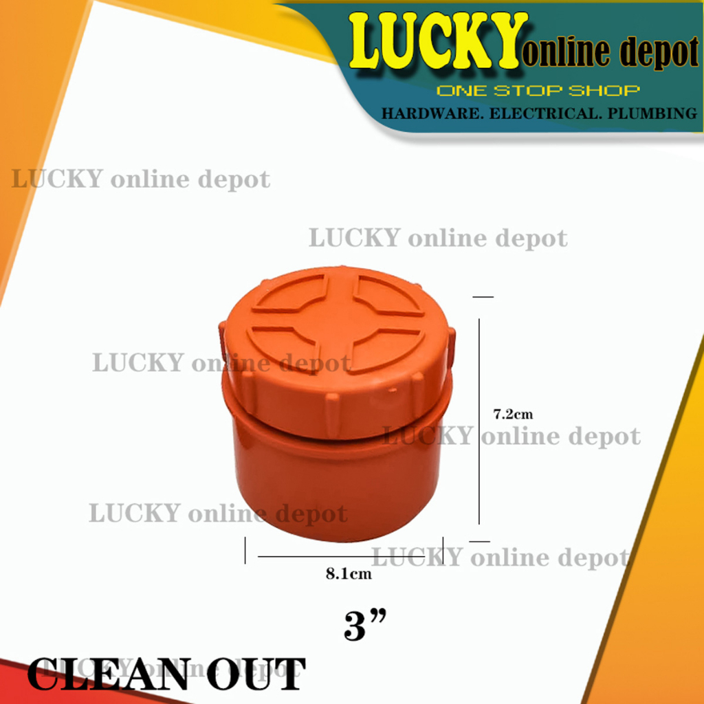 ORANGE PVC CLEANOUT SANITARY PIPE FITTINGS | Shopee Philippines