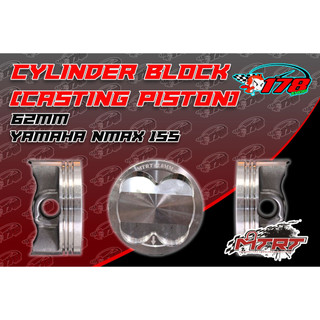 MTRT cylinder block kit nmax aerox chromebore casting flat piston(62MM ...