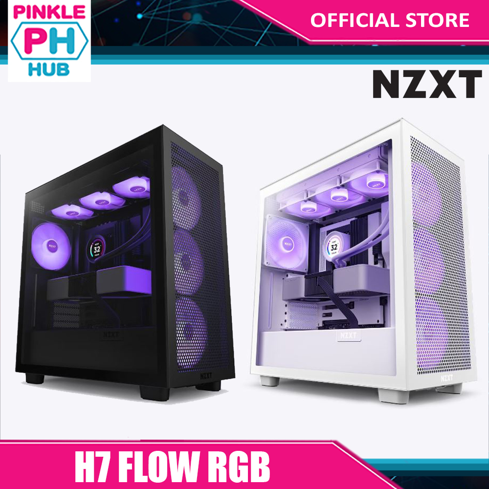 NZXT H7 Flow RGB ATX Mid-Tower CASE with RGB Fans | Shopee Philippines