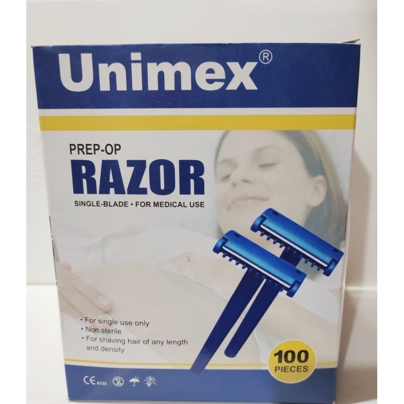 Unimex Prep-op Razor (single blade) sold per box 100pcs | Shopee ...