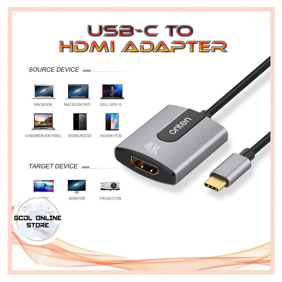 USB-C to HDMI Adapter USB-C to 4K*2K HDMI (UHD) Adapter Compatible to ...