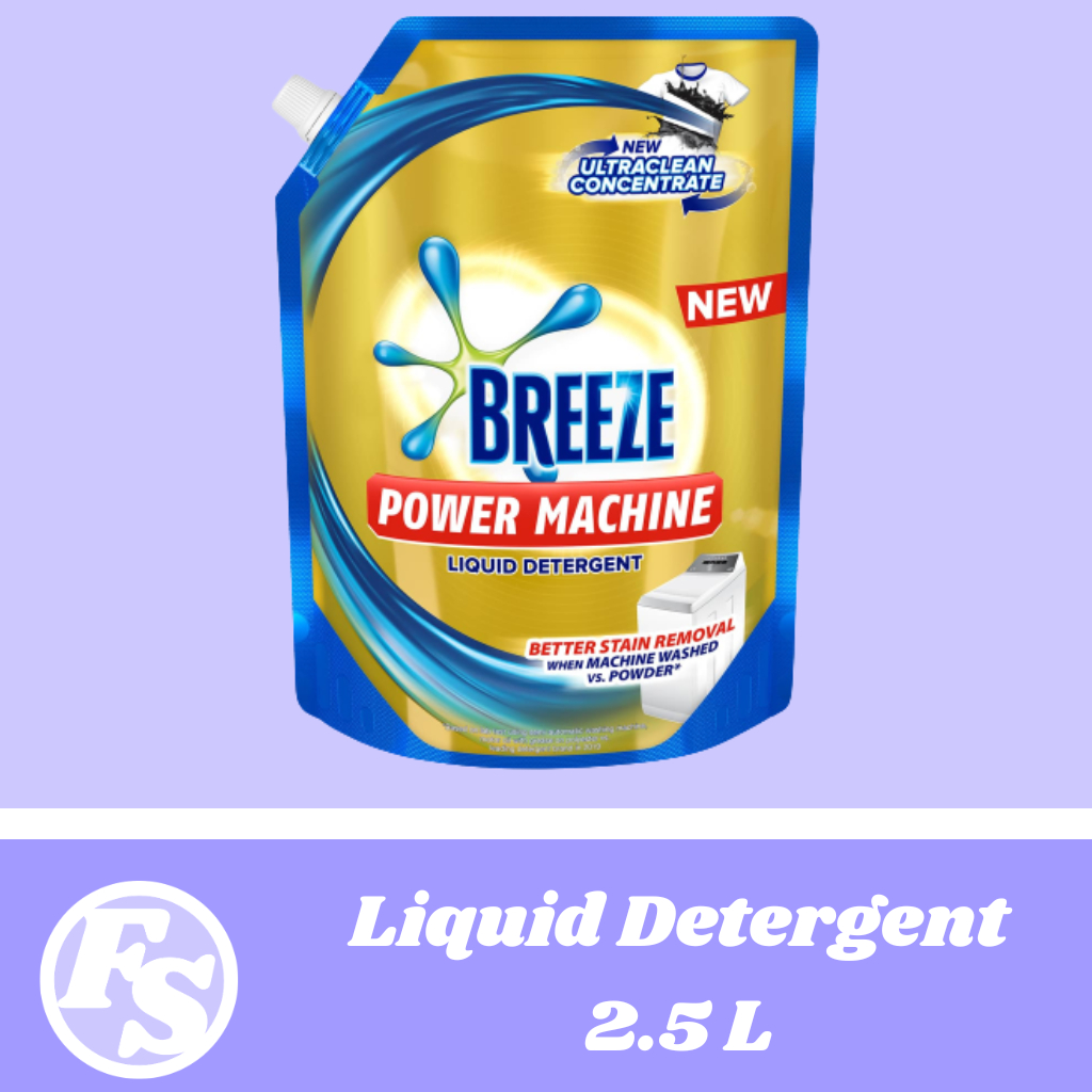 Breeze Power Machine Liquid Detergent 2.5L | Shopee Philippines