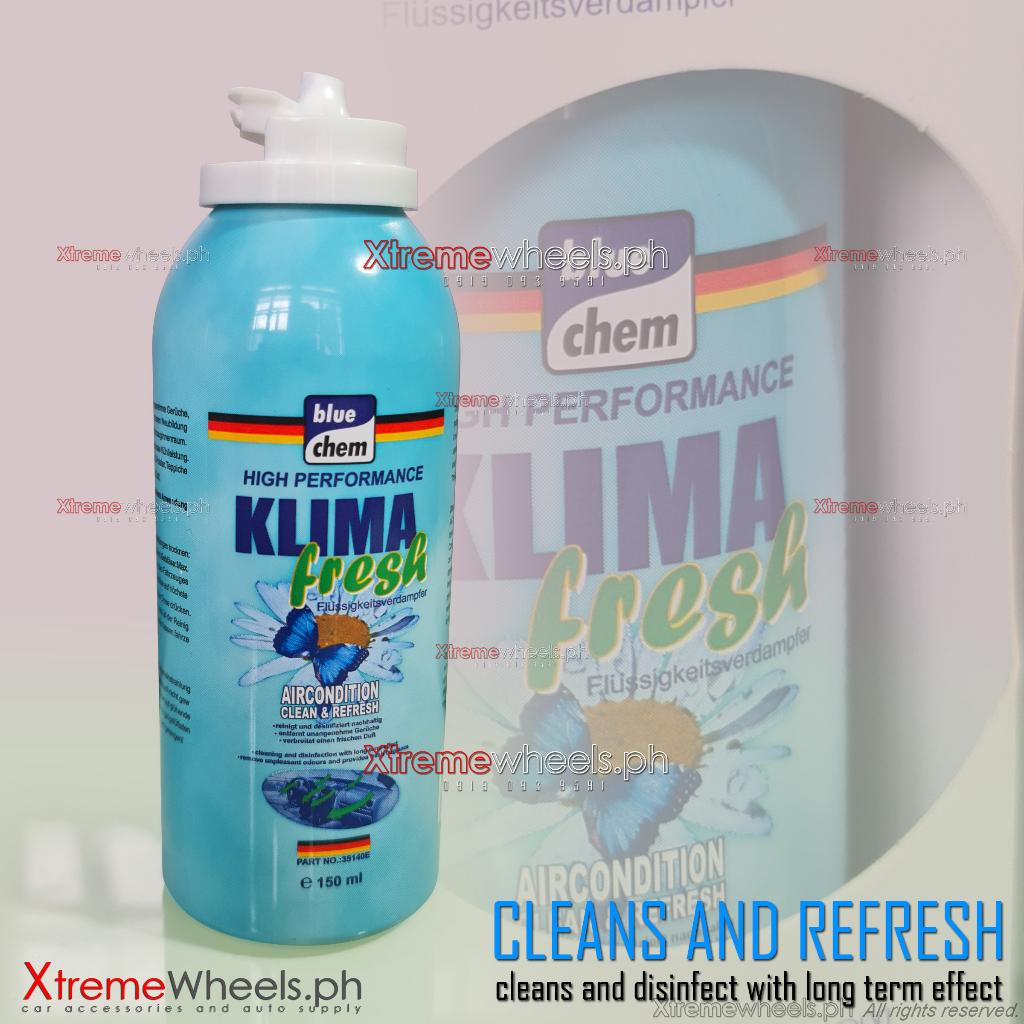 150ml German Made Bluechem Klima Fresh Car Aircondition Cleaner and ...