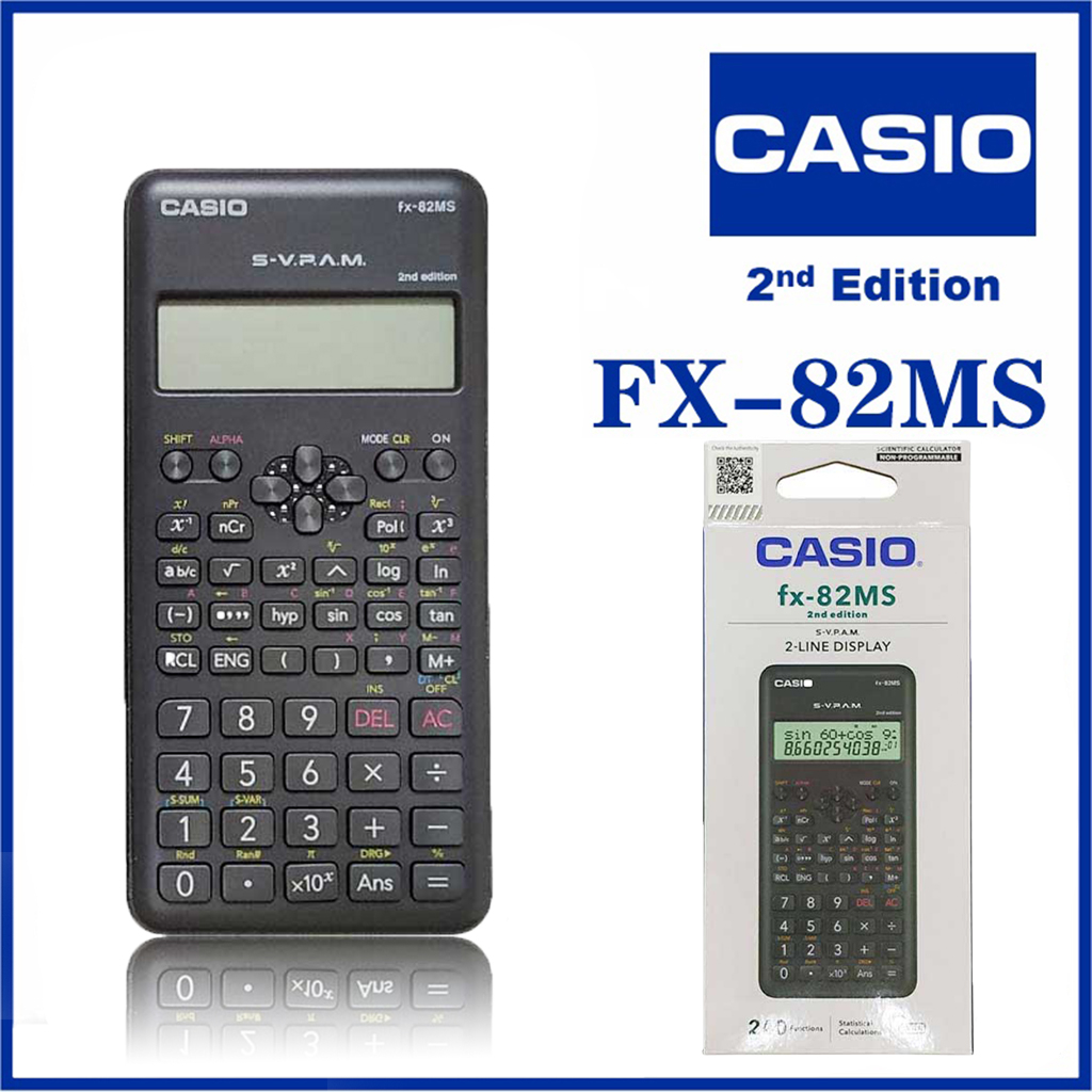 Casio Fx-82ms Scientific Calculator Function Calculator New | Shopee ...