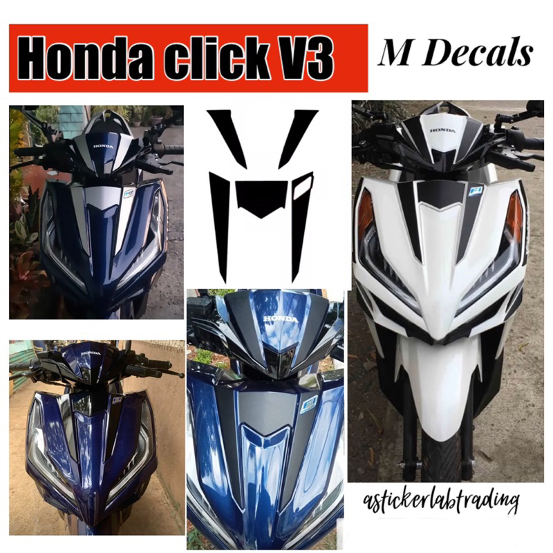 Honda click V3 M Decals cutout | Shopee Philippines