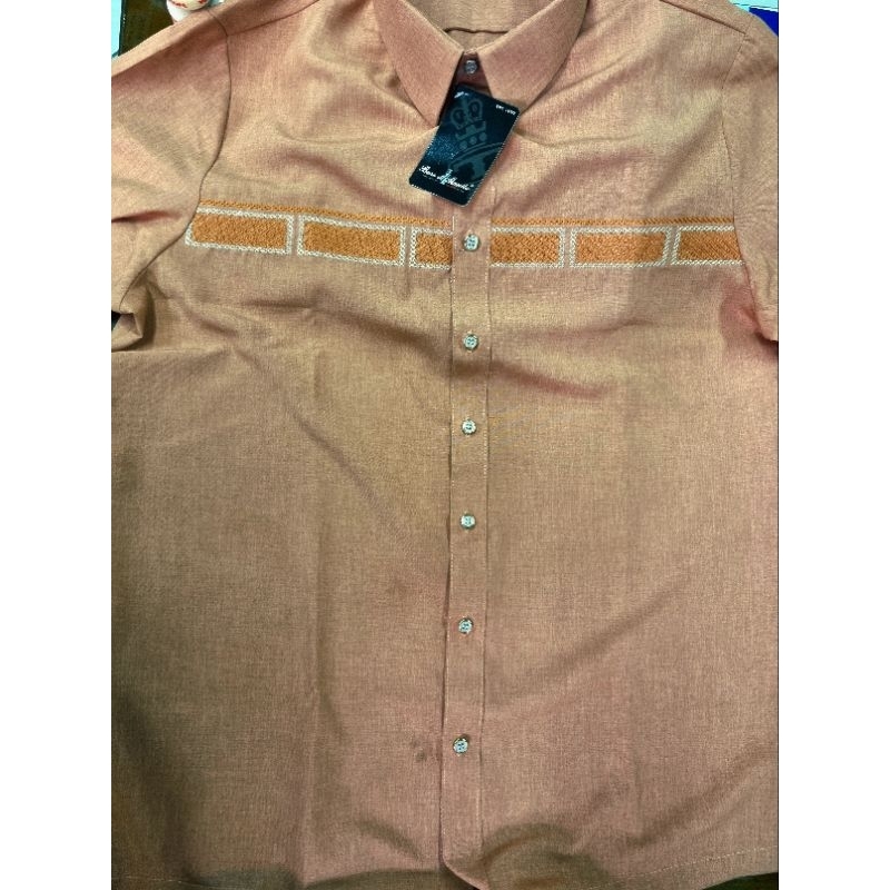 Baro de Manila Short Sleeves Full Open /Half | Shopee Philippines