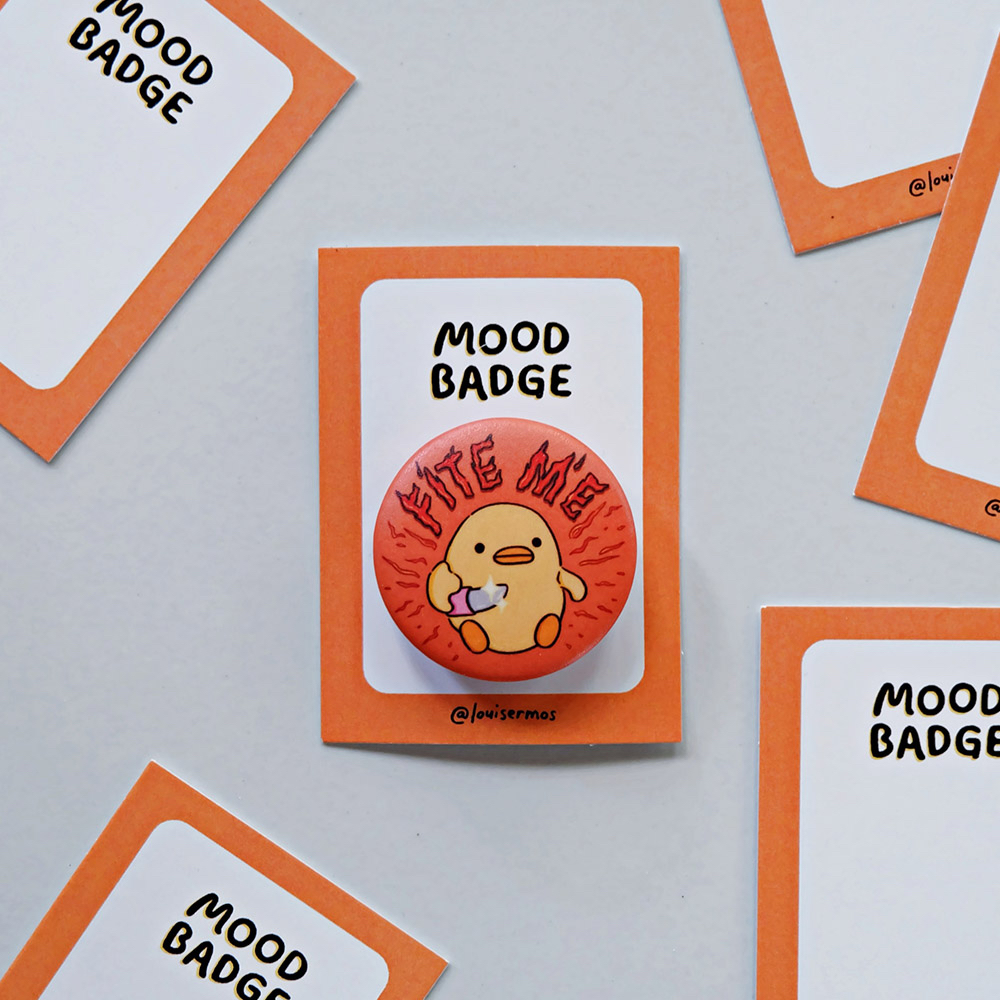 Mood Badge Matte Button Pins Louise Ramos Shopee Philippines