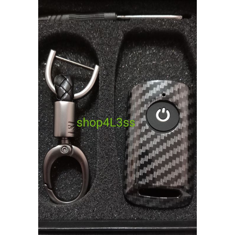 Carbon Fiber Silicone Abs Key Cover for Yamaha NMAX V2 TMAX | Shopee ...